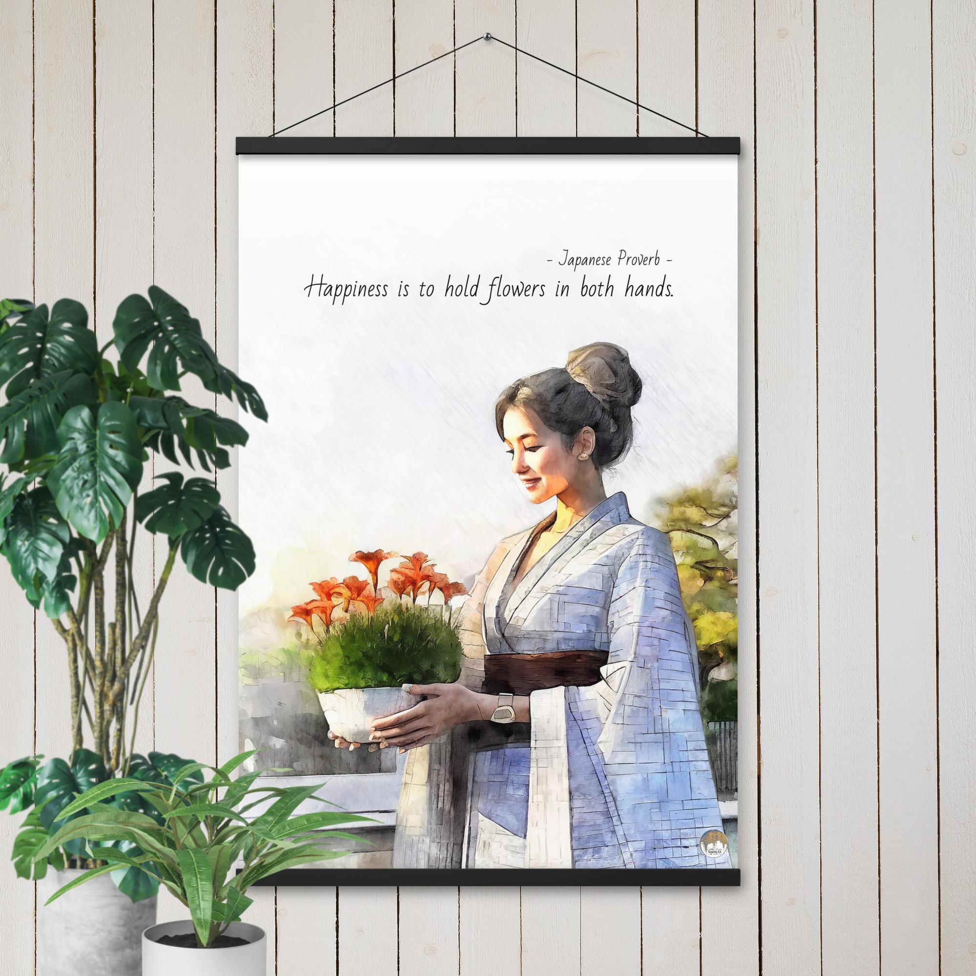 Japanese Proverb Hanging Poster | The benMUSA Collection