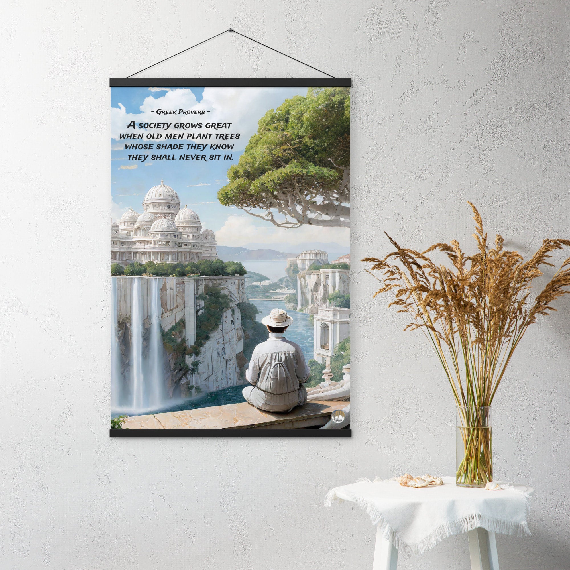 Greek Proverb Hanging Poster | The benMUSA Collection